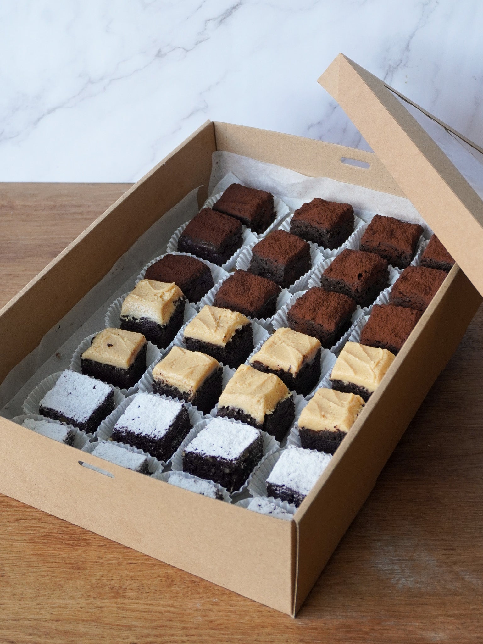 Assorted Mini Brownies Party Platter (28 pieces) – Plain Vanilla Online
