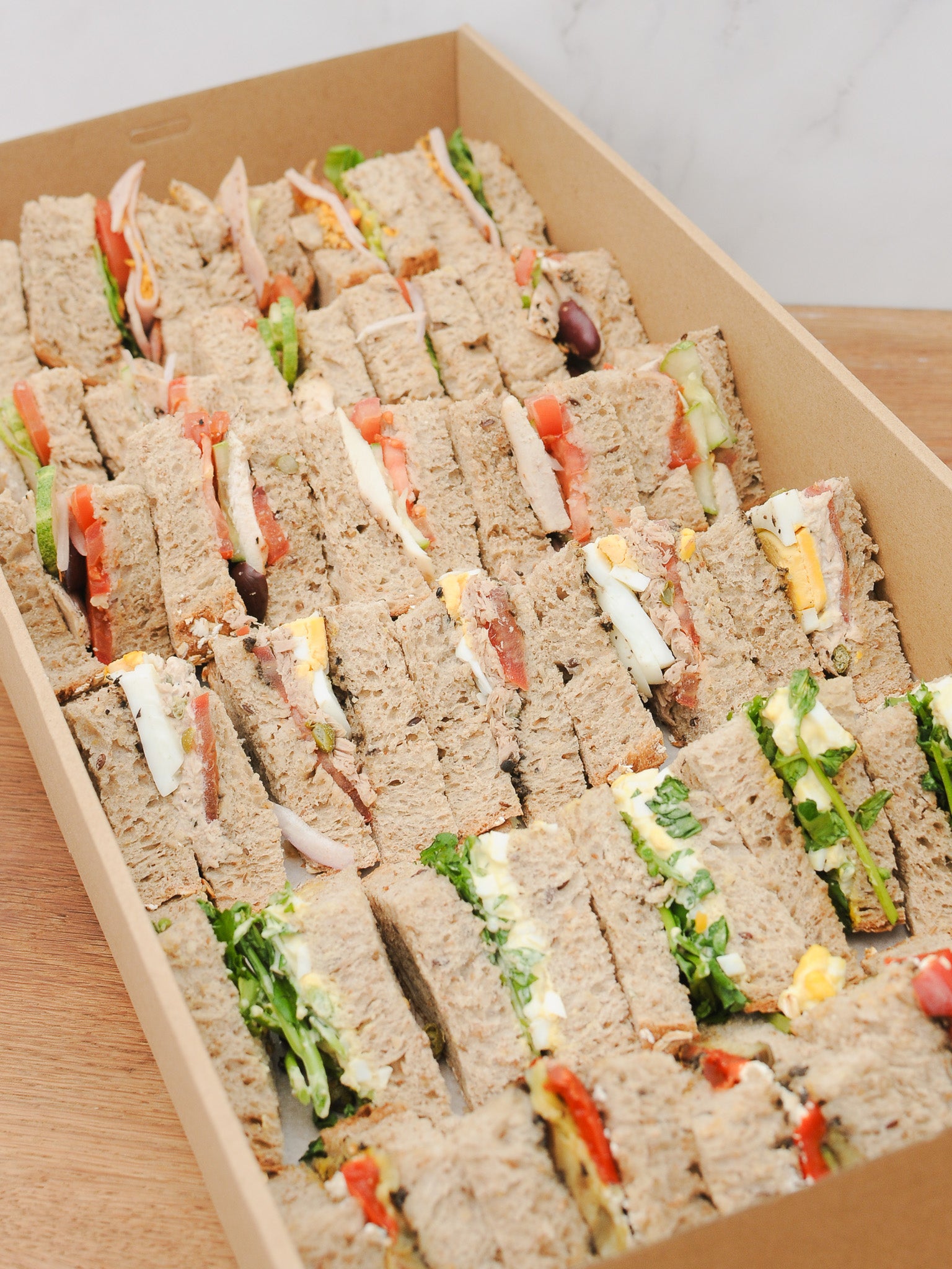 Assorted Sandwich Party Platter (30 pieces) – Plain Vanilla Online