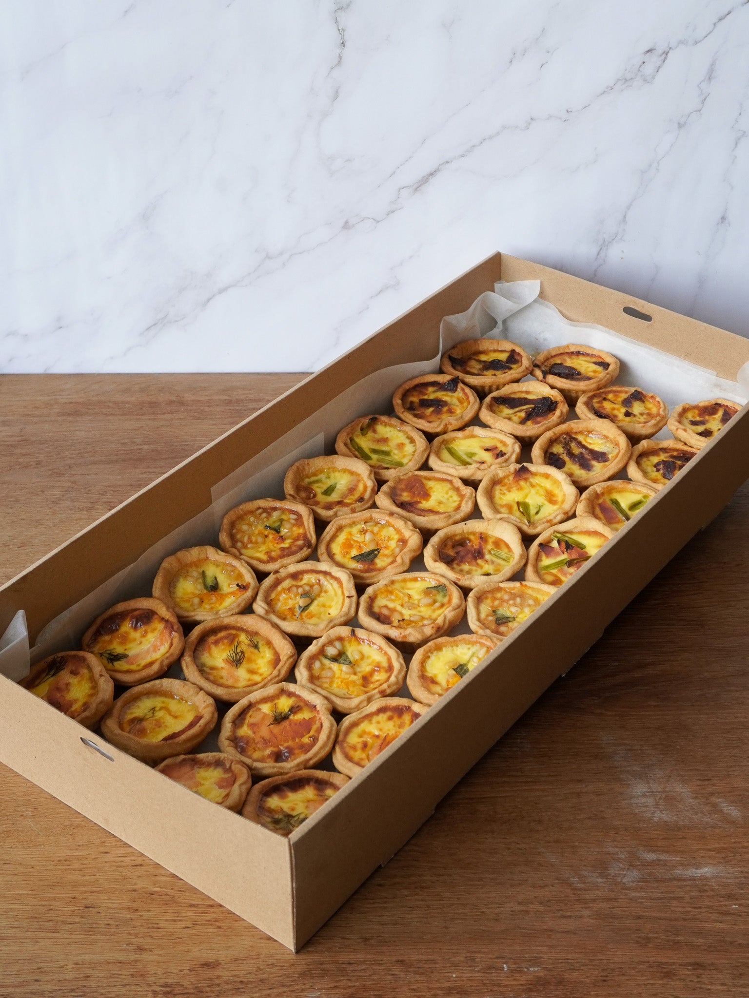 Assorted Mini Savoury Tarts Party Platter (32 pieces) – Plain Vanilla ...