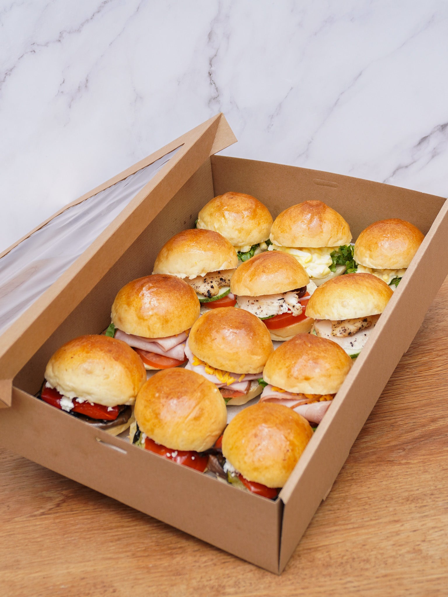 Assorted Sliders Party Platter (12 pieces) – Plain Vanilla Online