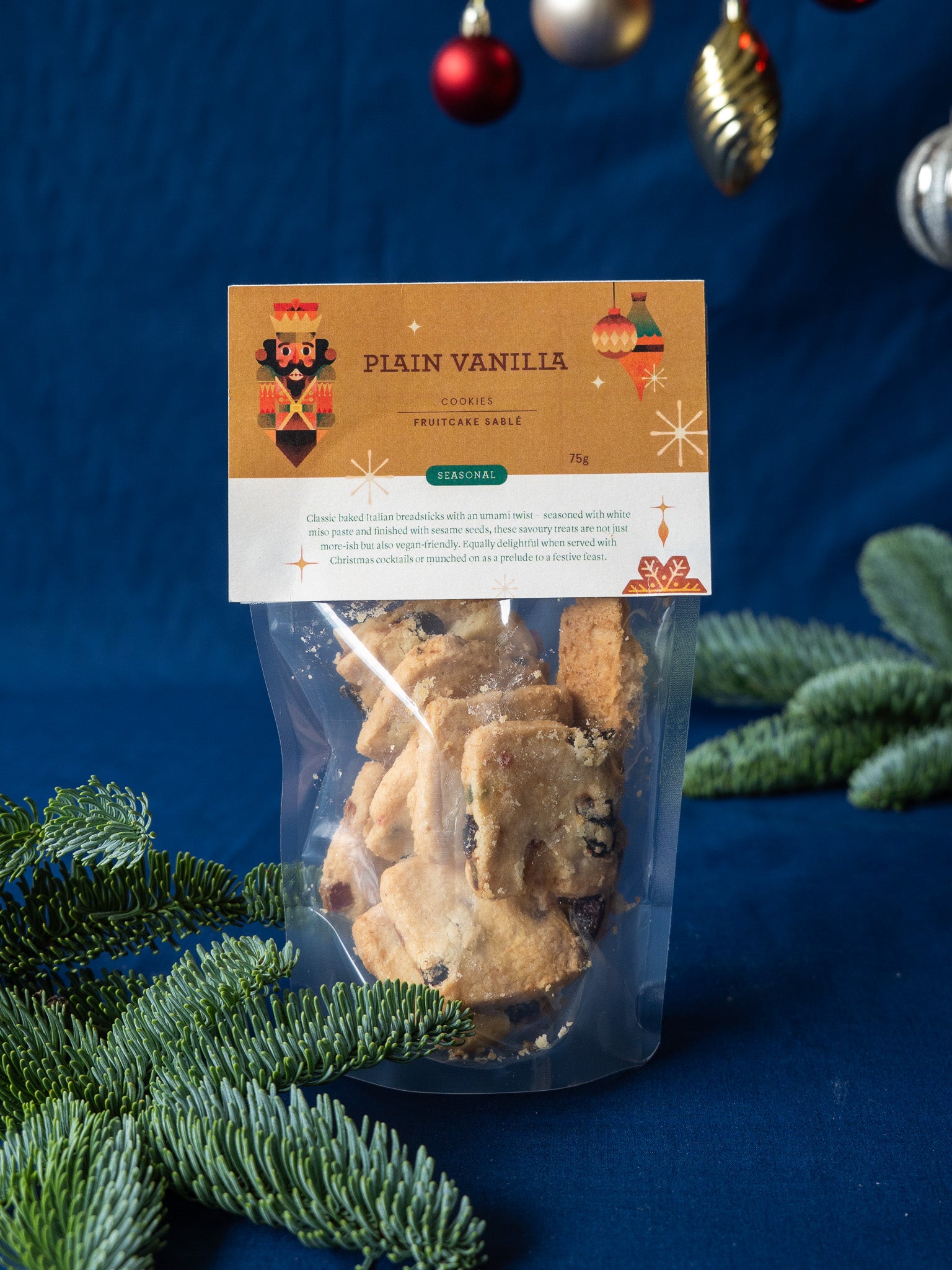 Fruitcake Sablé Cookies Snack Pack – Plain Vanilla Online