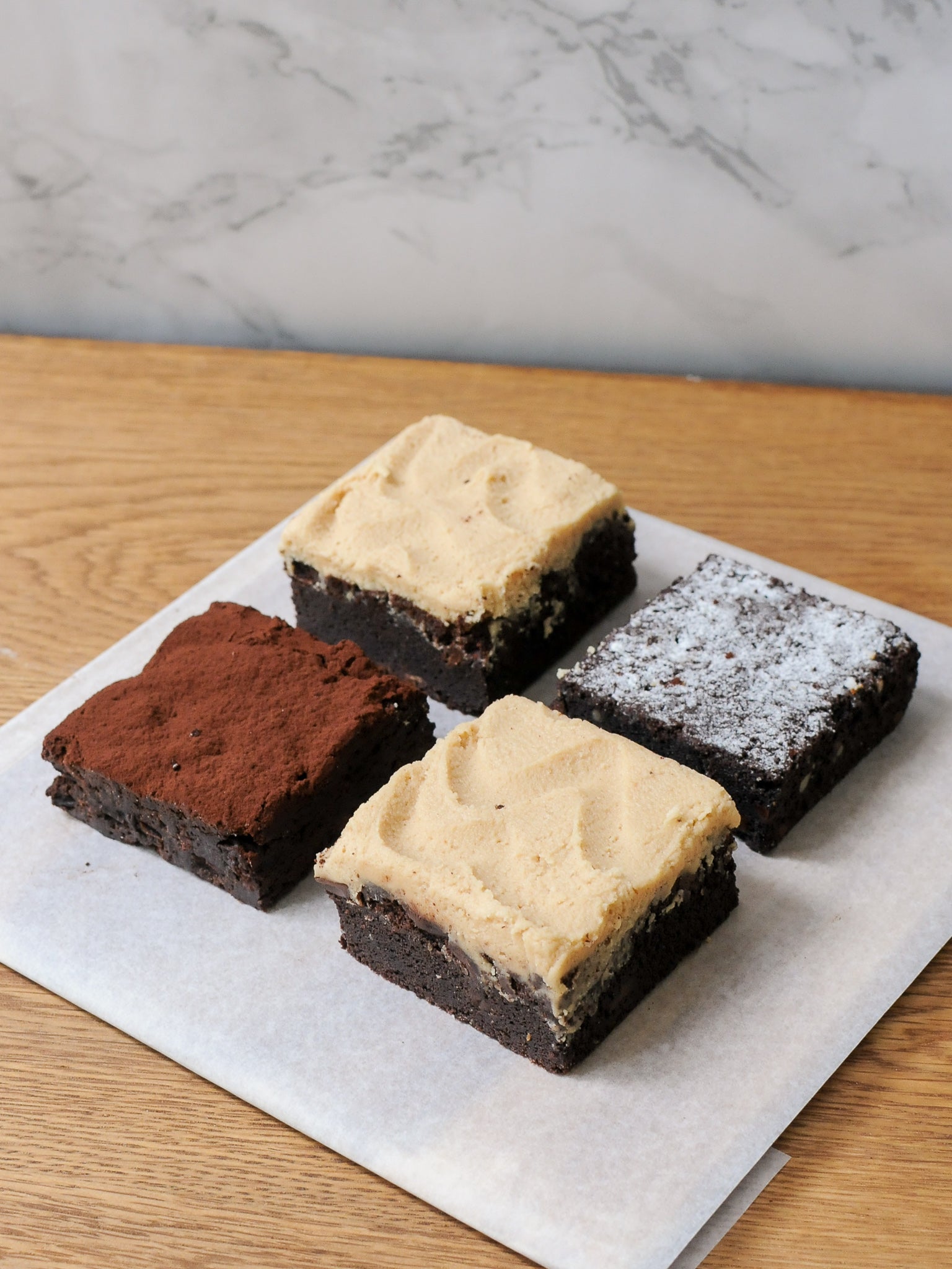 Box of 4 Assorted Brownies – Plain Vanilla Online