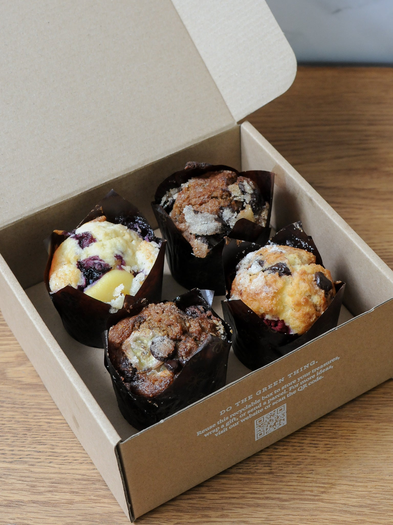 Mixed Muffin Box of 4 – Plain Vanilla Online